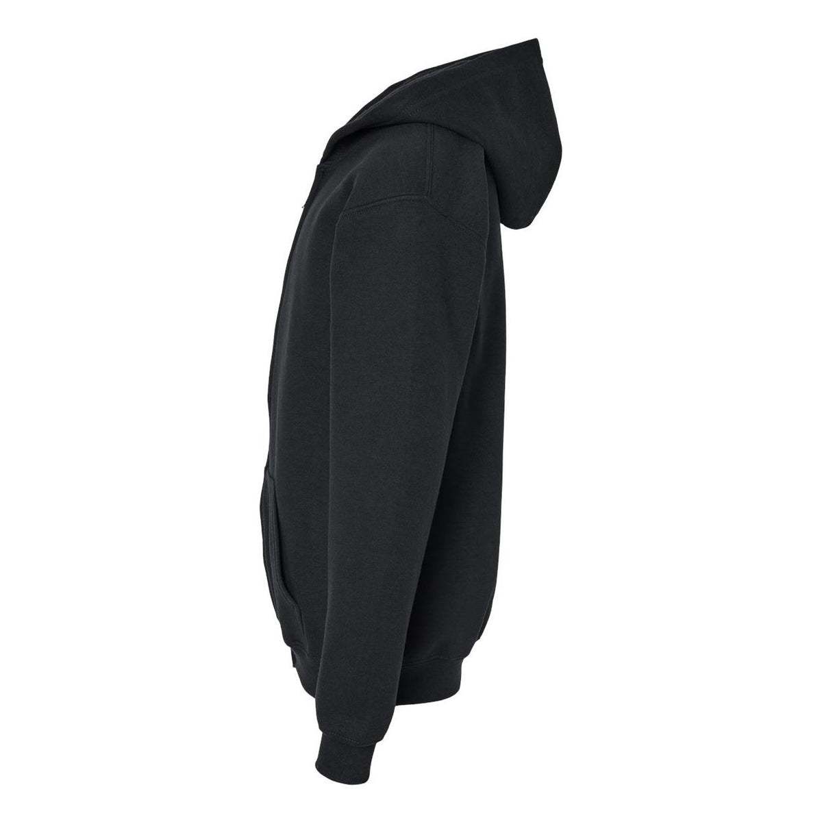 Gildan - Youth Heavy Blend™ Full-Zip Hooded Sweatshirt - 18600B - Blac ...